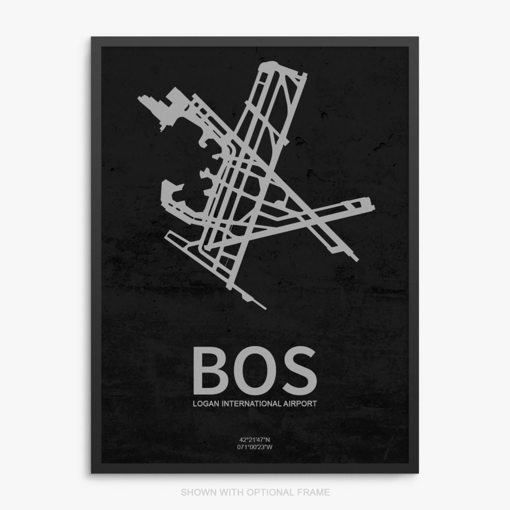 BOS Airport Poster – Airport Decor