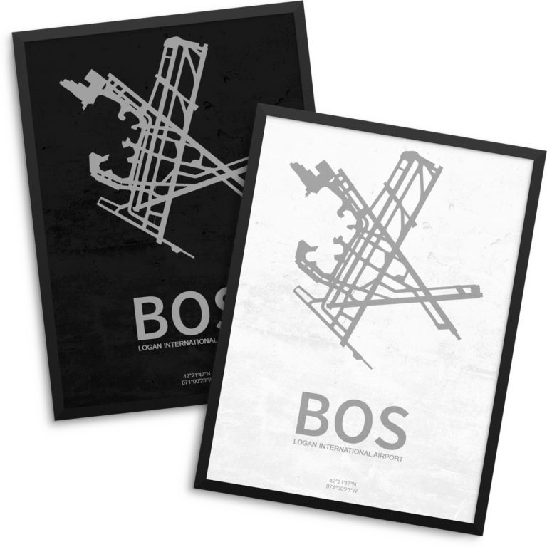 BOS Airport Poster – Airport Decor