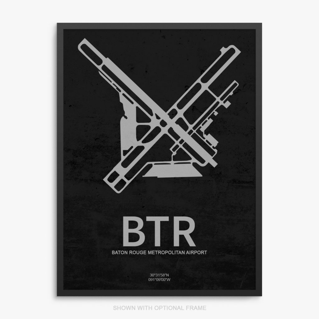 BTR Airport Poster – Airport Decor