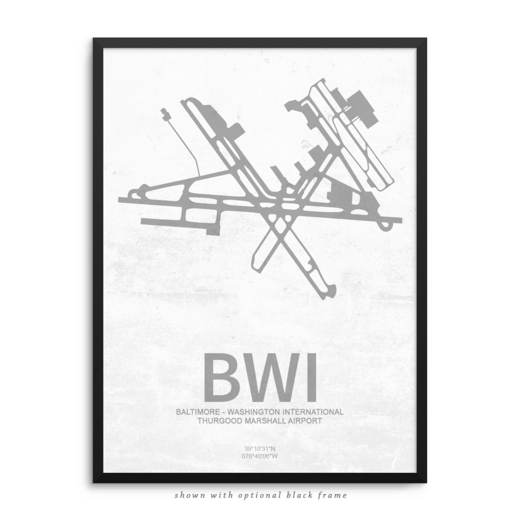 BWI Airport Poster – Airport Decor
