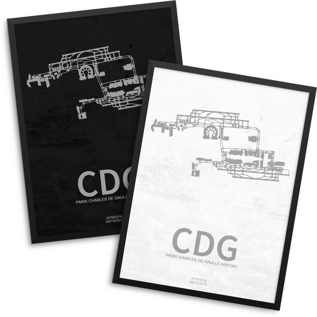 CDG Airport Poster – Airport Decor