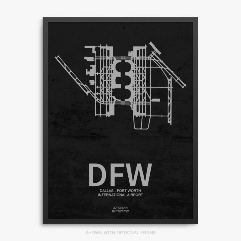 DFW Airport Poster – Airport Decor