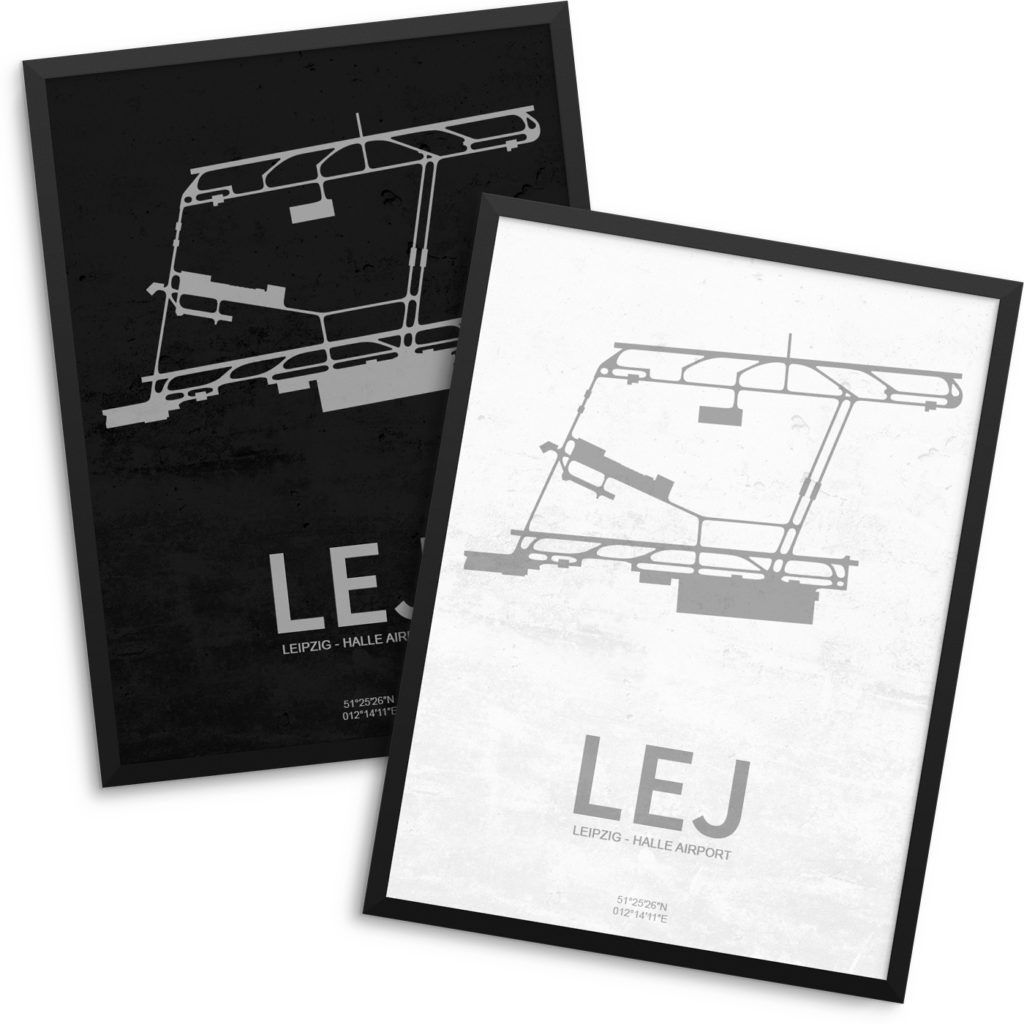 LEJ Airport Poster – Airport Decor