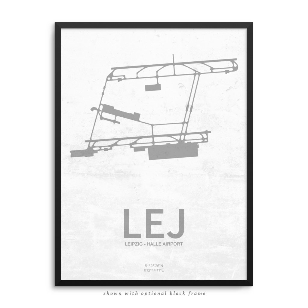 LEJ Airport Poster – Airport Decor