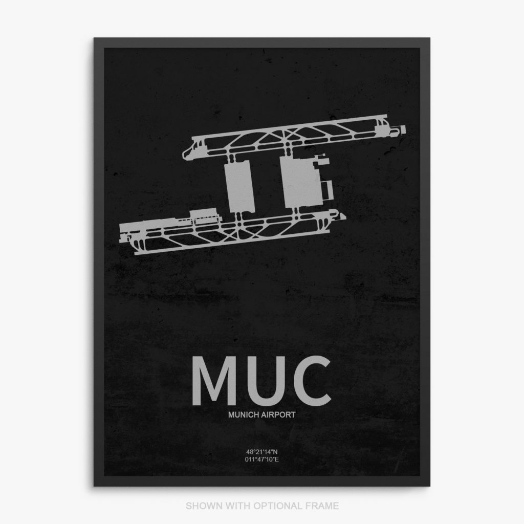 MUC Airport Poster – Airport Decor
