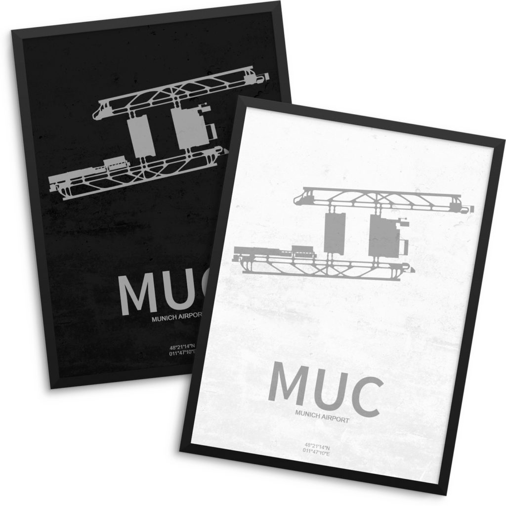 MUC Airport Poster – Airport Decor