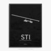 STI Airport Poster – Airport Decor