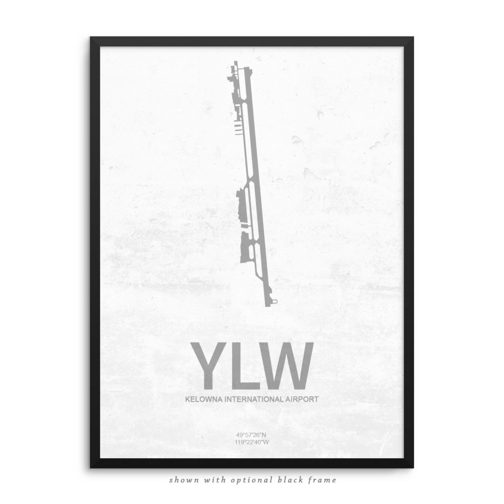 YLW Airport Poster – Airport Decor