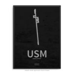 USM Airport Poster – Airport Decor