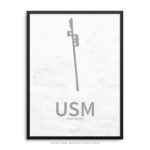 USM Airport Poster – Airport Decor